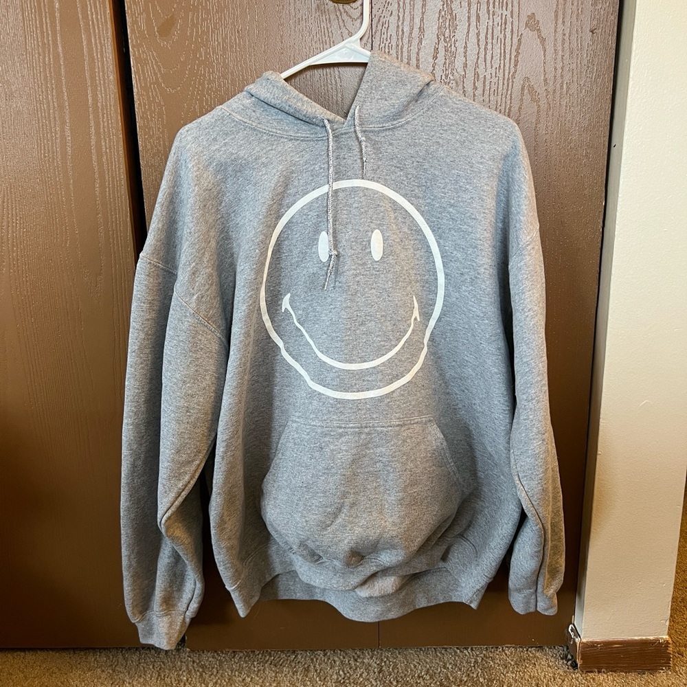 Smiley Face Hoodie - Gem